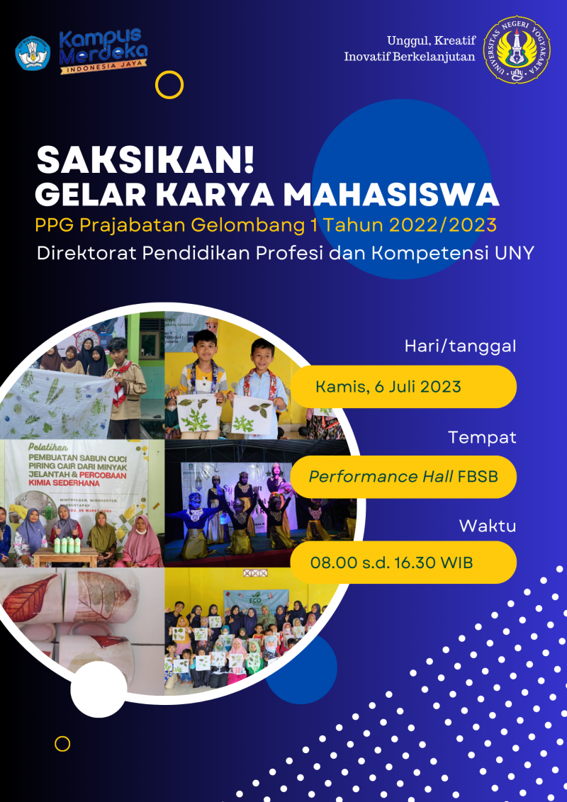 Gelar Karya PPG Prajabatan Gelombang 1 Tahun 2022/2023 | PPG - Program ...